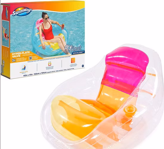 Inflatable Pool Lounge Floating Pong Floats for Adults Summer Party ...